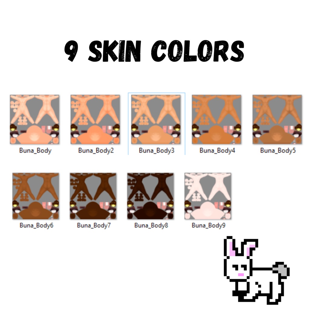 SKIN COLOR 「BUNA」 - Os Joinhas - BOOTH