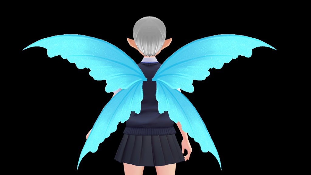 [Free Texture] Ruffled Fairy Wings - mightbemagic - BOOTH