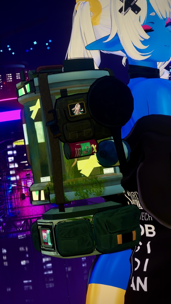 Axolotl Aquarium BackPack [ACCESSORY] - Pouchy's FishTank - BOOTH