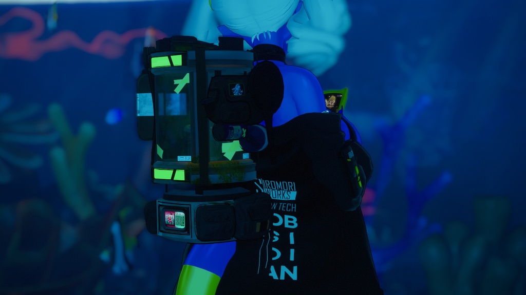 Axolotl Aquarium BackPack [ACCESSORY] - Pouchy's FishTank - BOOTH