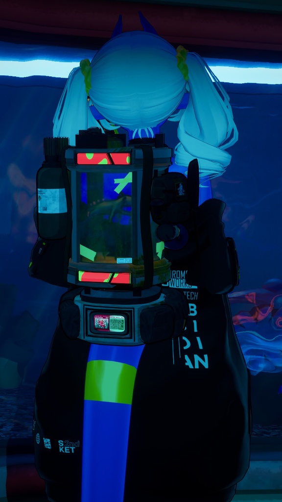 Axolotl Aquarium BackPack [ACCESSORY] - Pouchy's FishTank - BOOTH