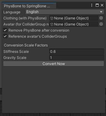 [無料] PhysBone to SpringBone Converter - uqu - BOOTH