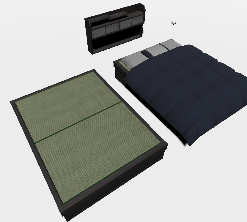 【対応終了】VRChat向け「畳ベッド」 - hermitage - BOOTH