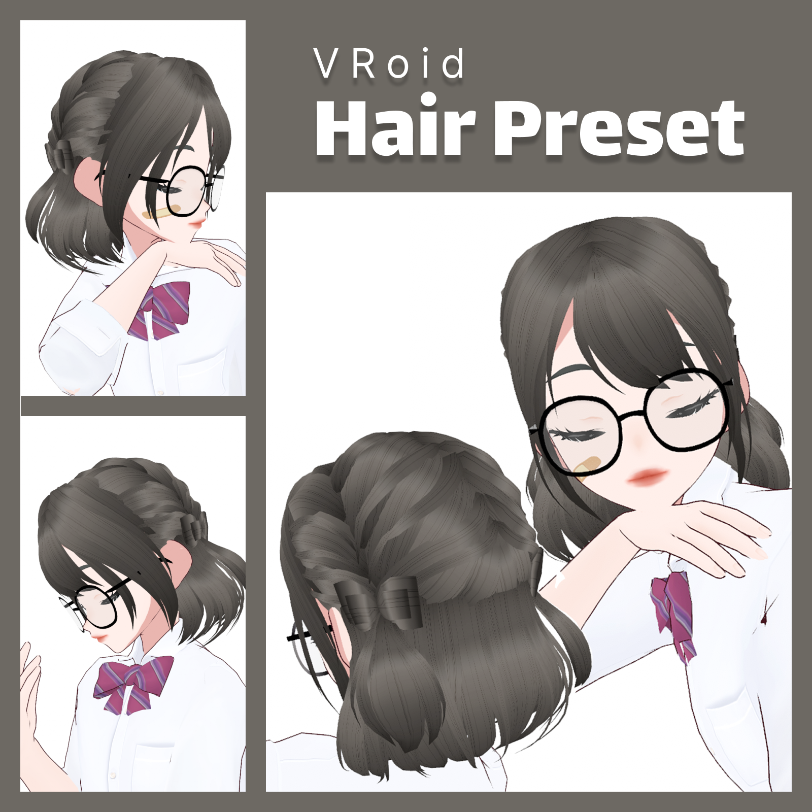 【VRoid】正式版・β版 Hair Preset - Official / Stable and Beta Version - Short ...