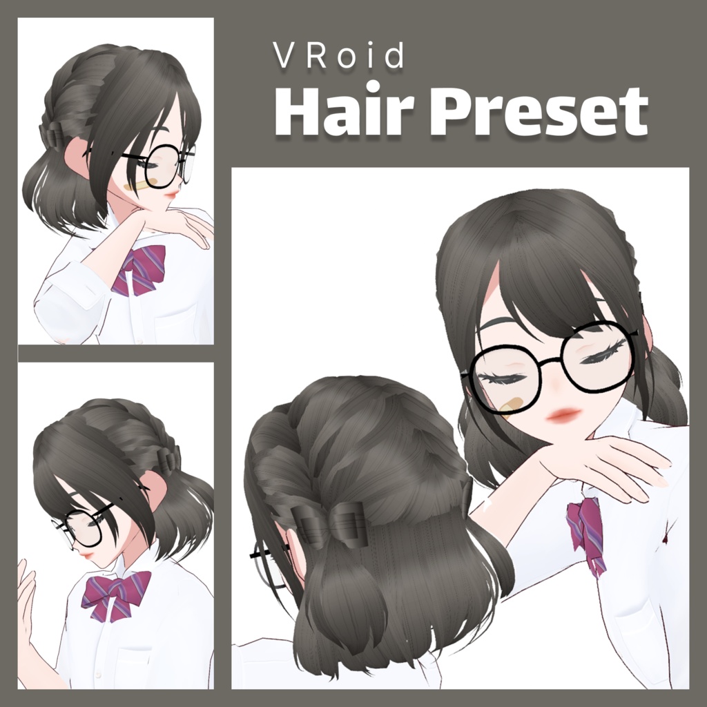 【VRoid】正式版・β版 Hair Preset - Official / Stable and Beta Version - Short ...