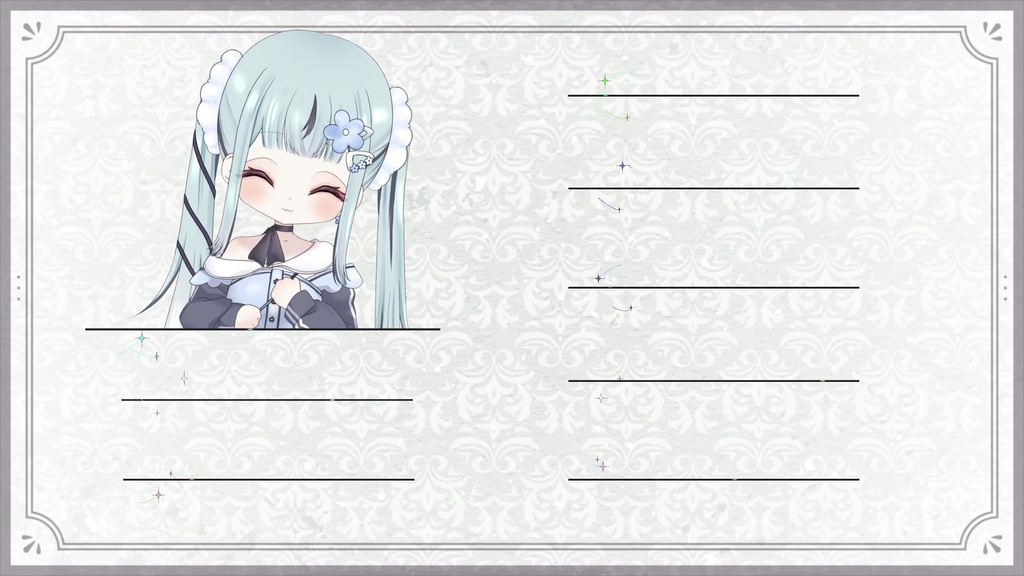 【動く】tetrastarシンプルちるプレート【全8色】 - primus-2d - BOOTH