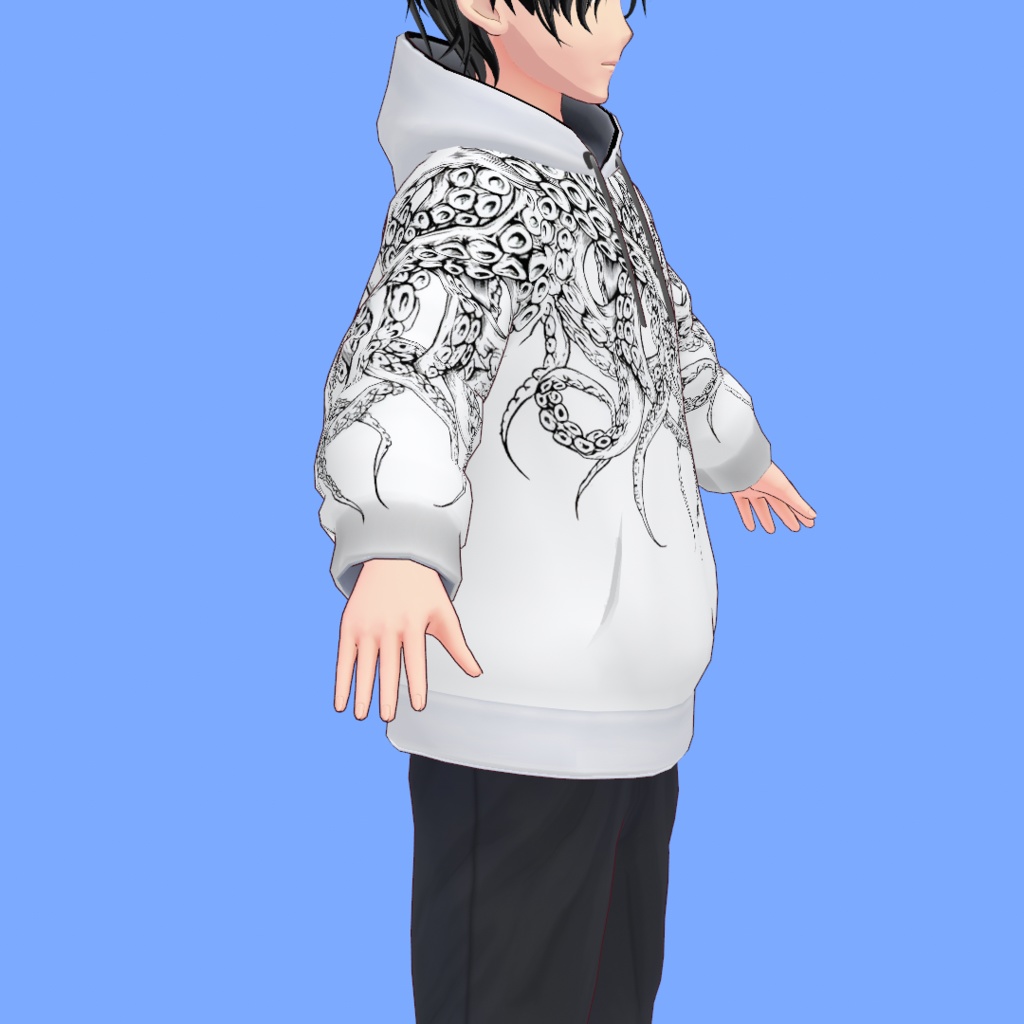 Free 【VRoid】Octopus Hoodie Design - DonScuff - BOOTH