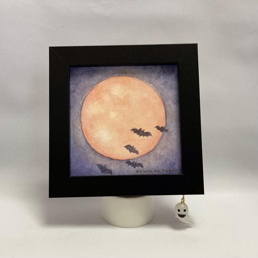 額装原画「ハロウィンの月」 - aruru na rurua - BOOTH