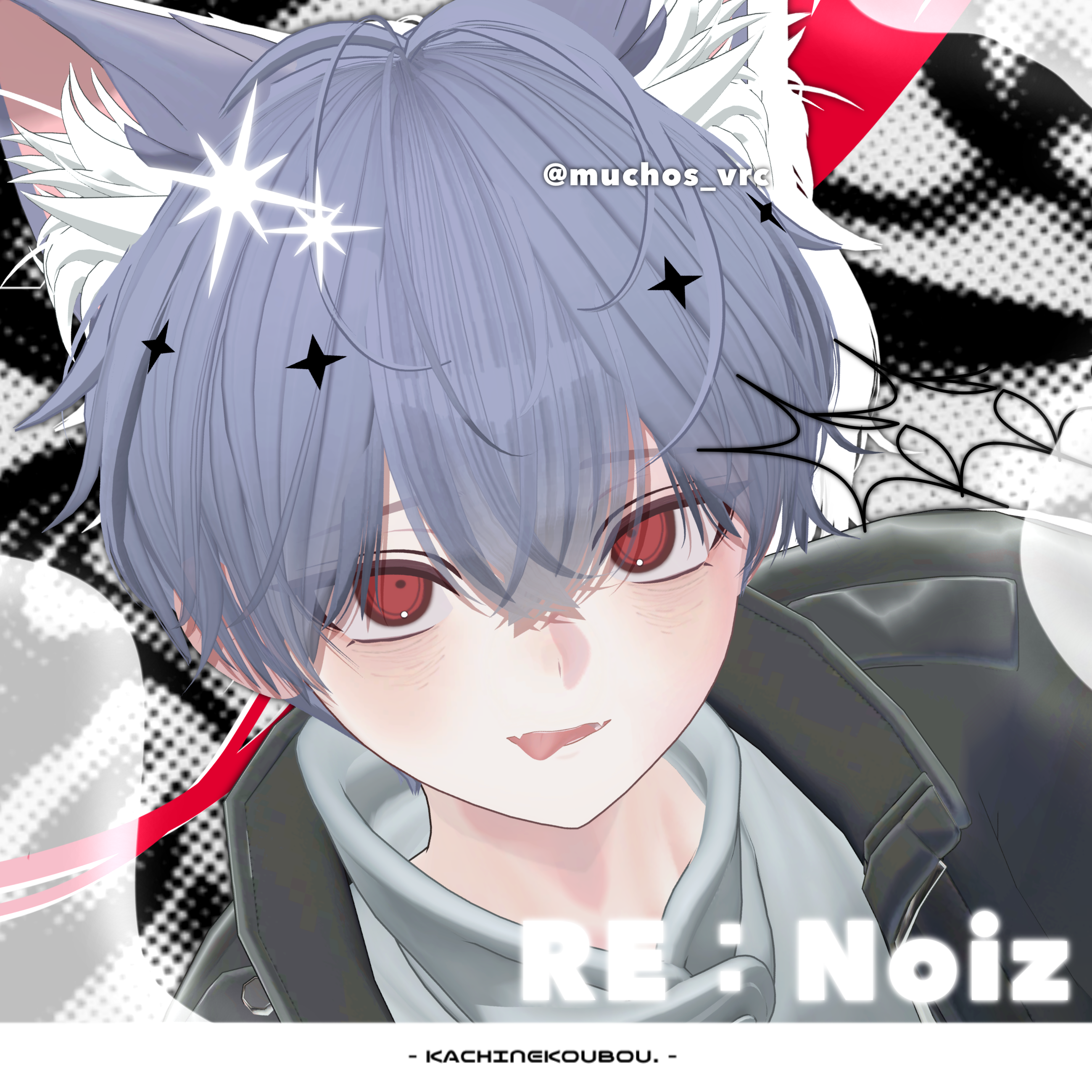 Kuuta , Alué , RE：Noiz 2D style makeup + eye texture - かちねこうぼう。 - BOOTH
