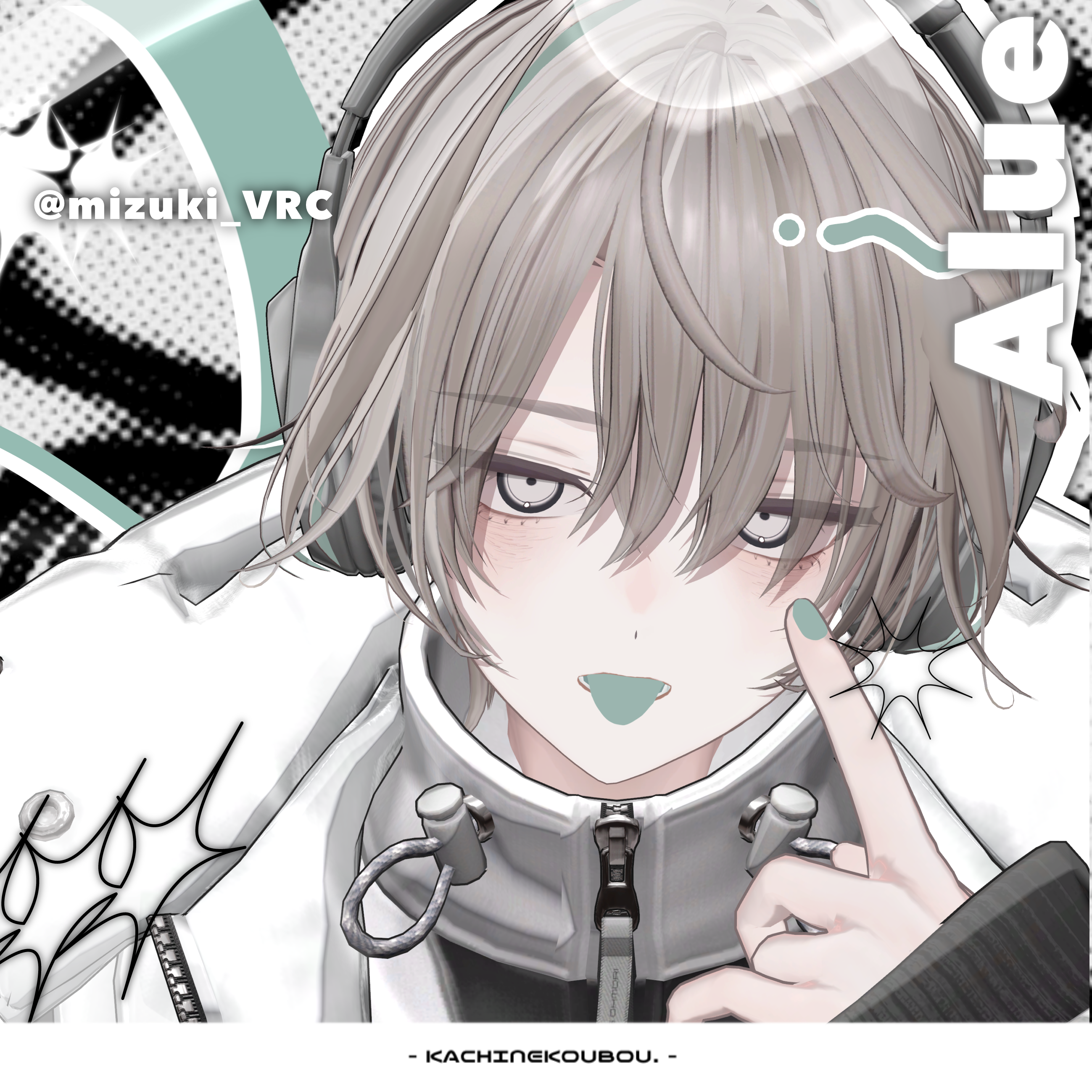 Kuuta , Alué , RE：Noiz 2D style makeup + eye texture - かちねこうぼう。 - BOOTH