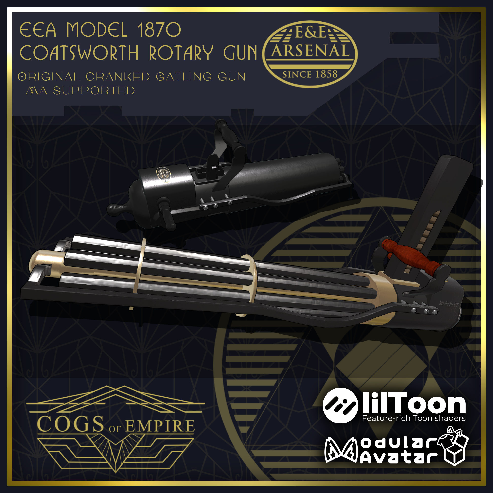 [MA対応]EEA model 1870 Coatsworth Rotary Gun[ギミック搭載] - The Emperor Eagle ...