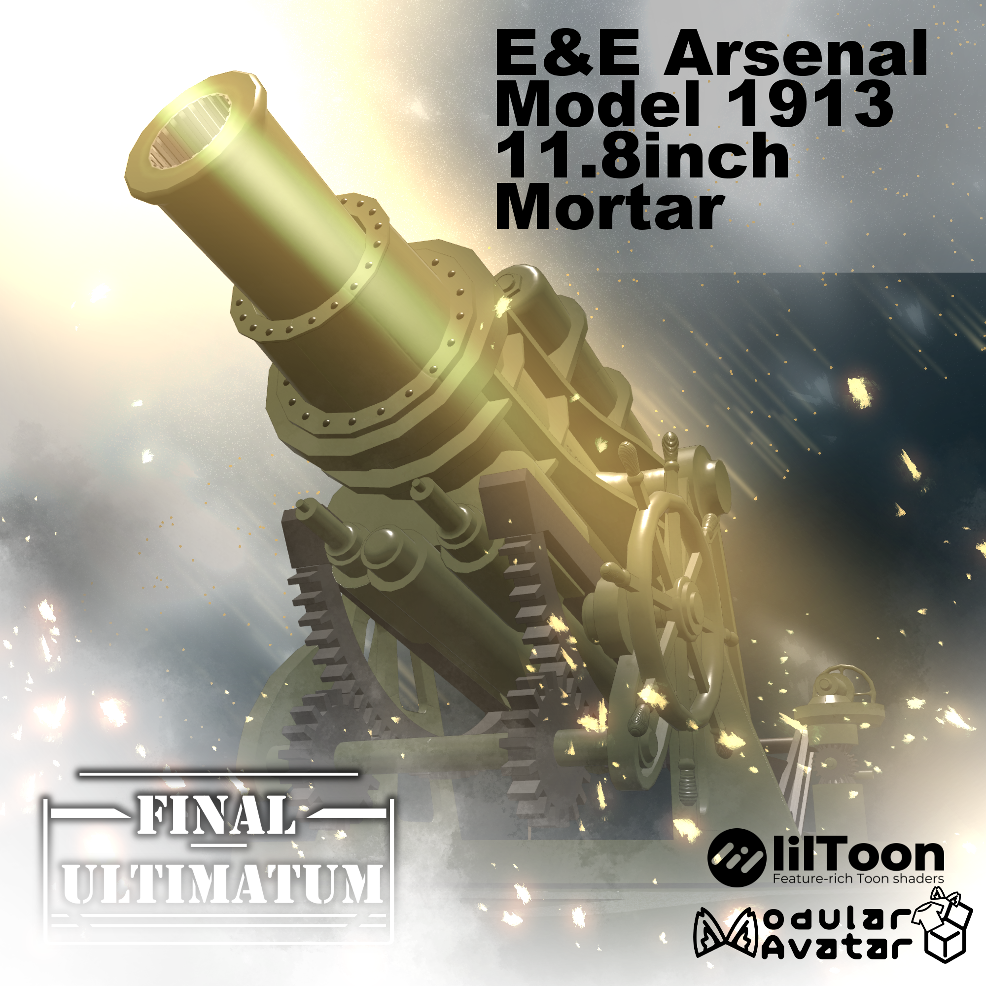 [MA / Gimmick Included] EEA Model 1913 BL 11.8 inch Howitzer｛M1913 BL ...