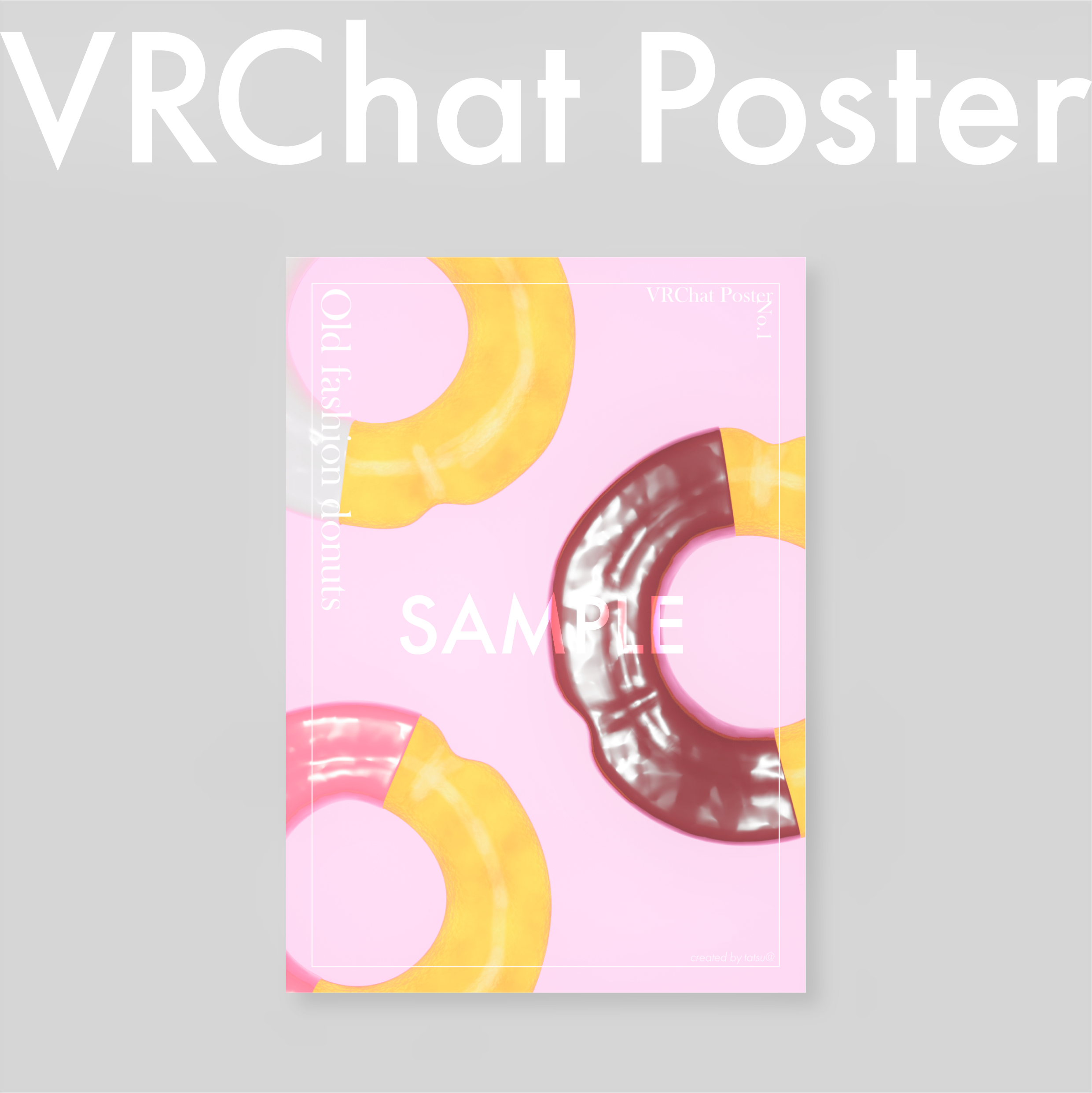 VRChat用 ポスター素材4種 - TATSUYA@VRChat店 - BOOTH