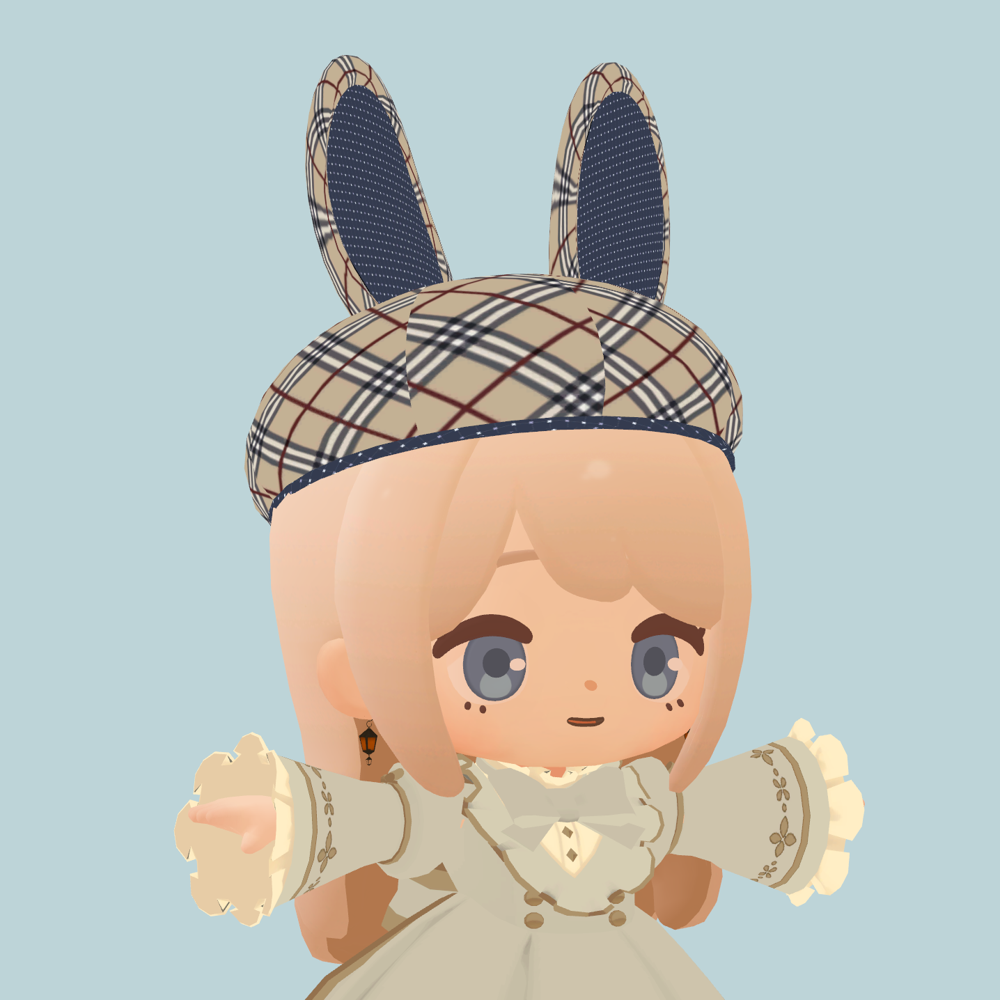 【ちまこぞく&Rusk & Eve対応】Casual Rabbit Beret / ゆれる！うさ耳ベレー帽子 - TATSUYA@VRChat ...