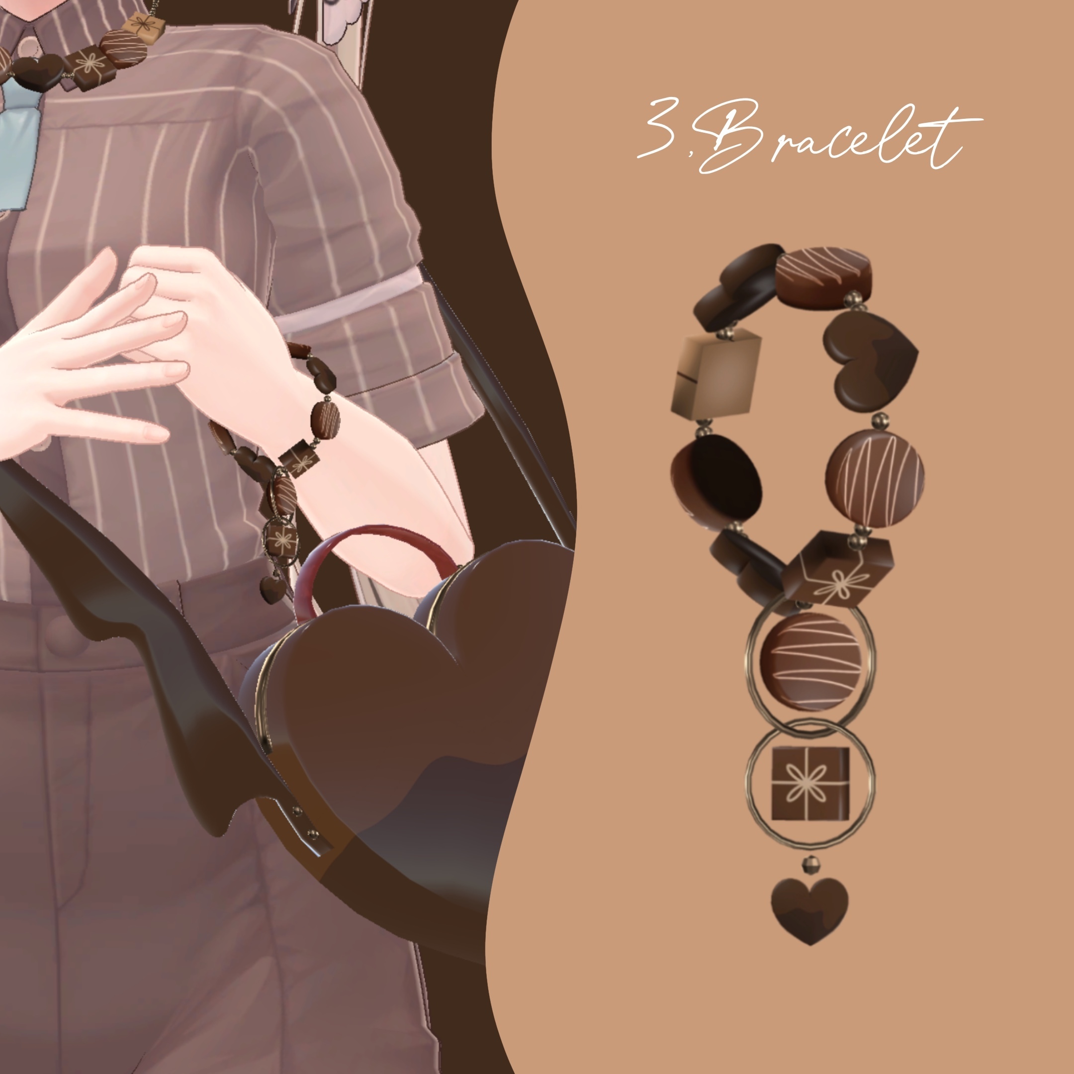 Chocolate Accesory 🍫4点セット - TATSUYA@VRChat店 - BOOTH