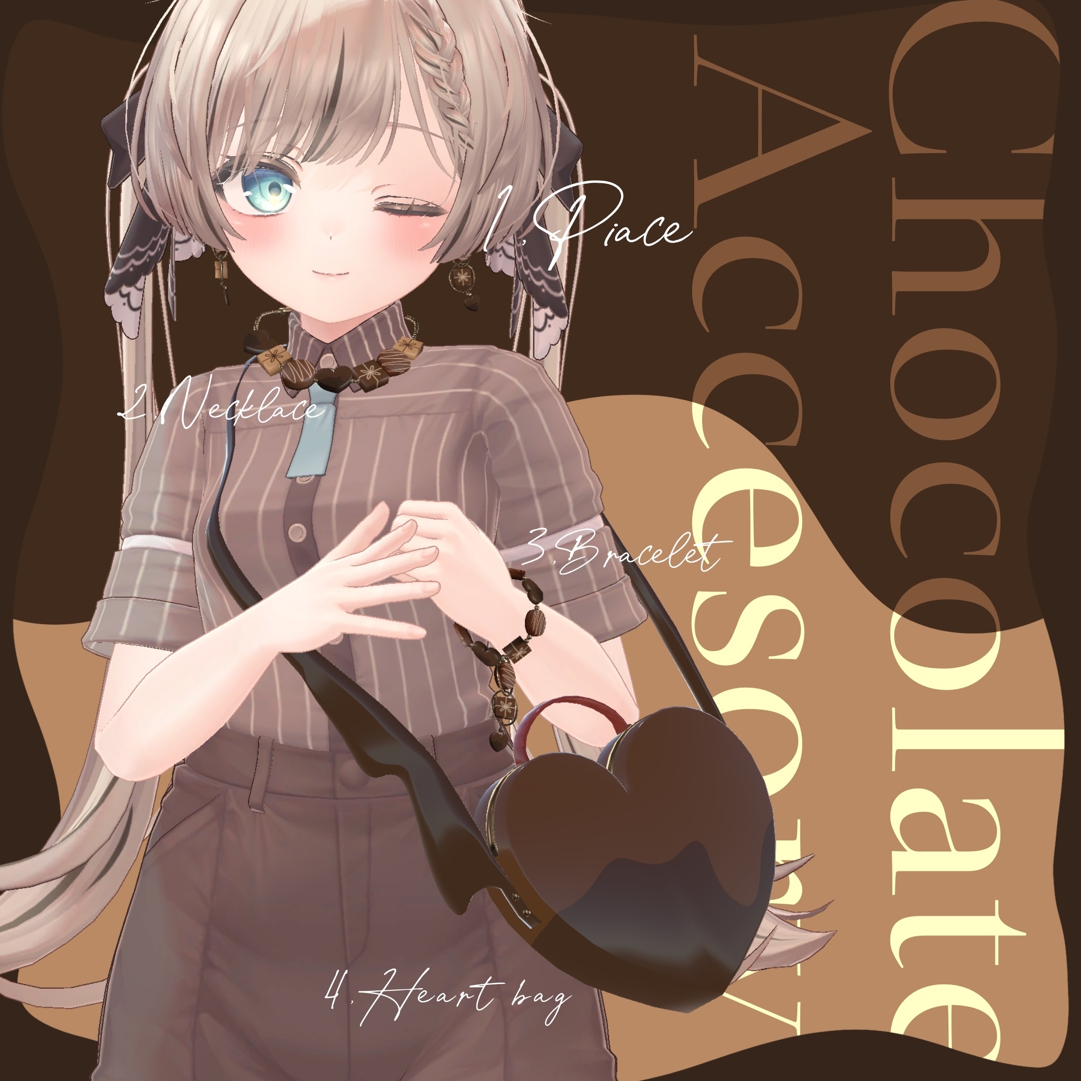 Chocolate Accesory 🍫4点セット - TATSUYA@VRChat店 - BOOTH