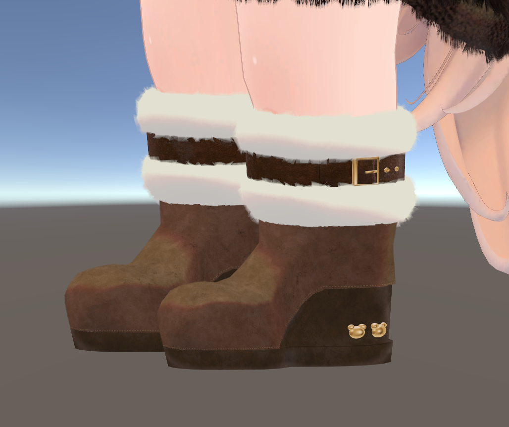 【1000 follower記念！】Kuma Fur Boots(20アバター) - TATSUYA@VRChat店 - BOOTH