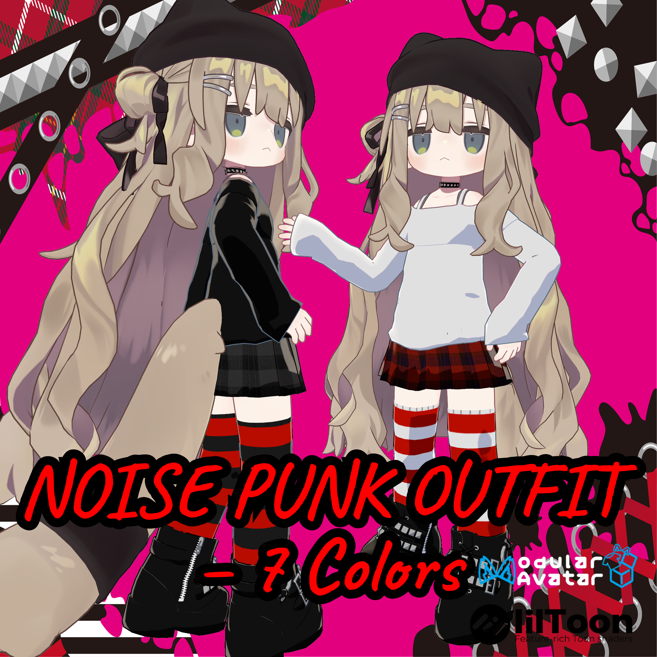 【無料有】NOISE PUNK OUTFIT – 7 Colors - とんとん！ - BOOTH