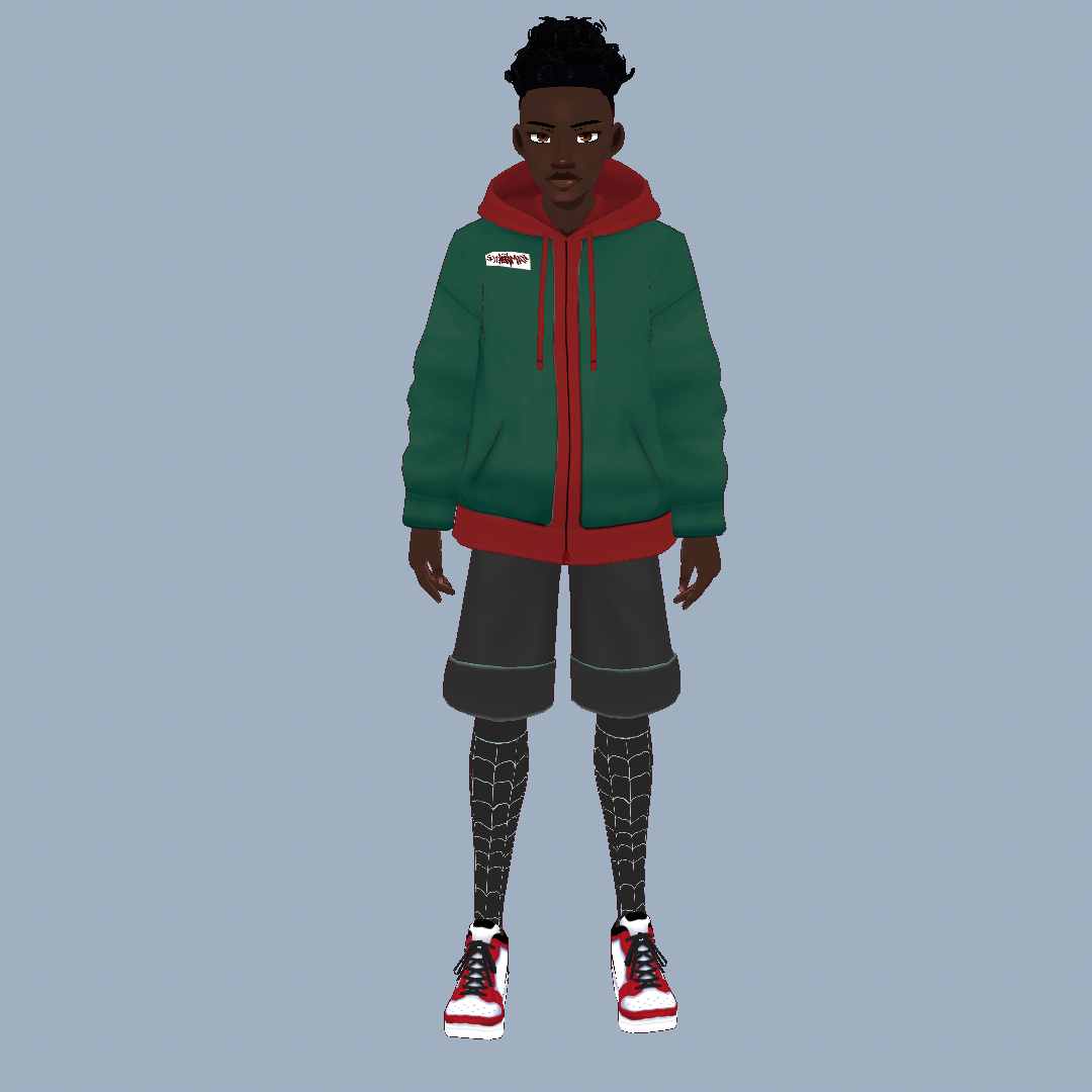 Miles Morales Casual Model (by: Beef Ice cream) - chibirina - BOOTH
