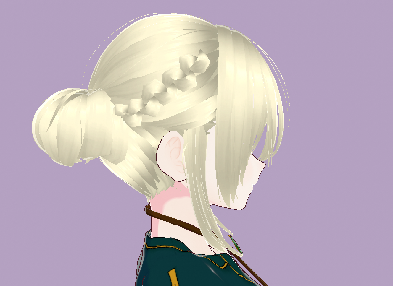 Violet Evergarden Hair- Low Bun with braids - chibirina - BOOTH