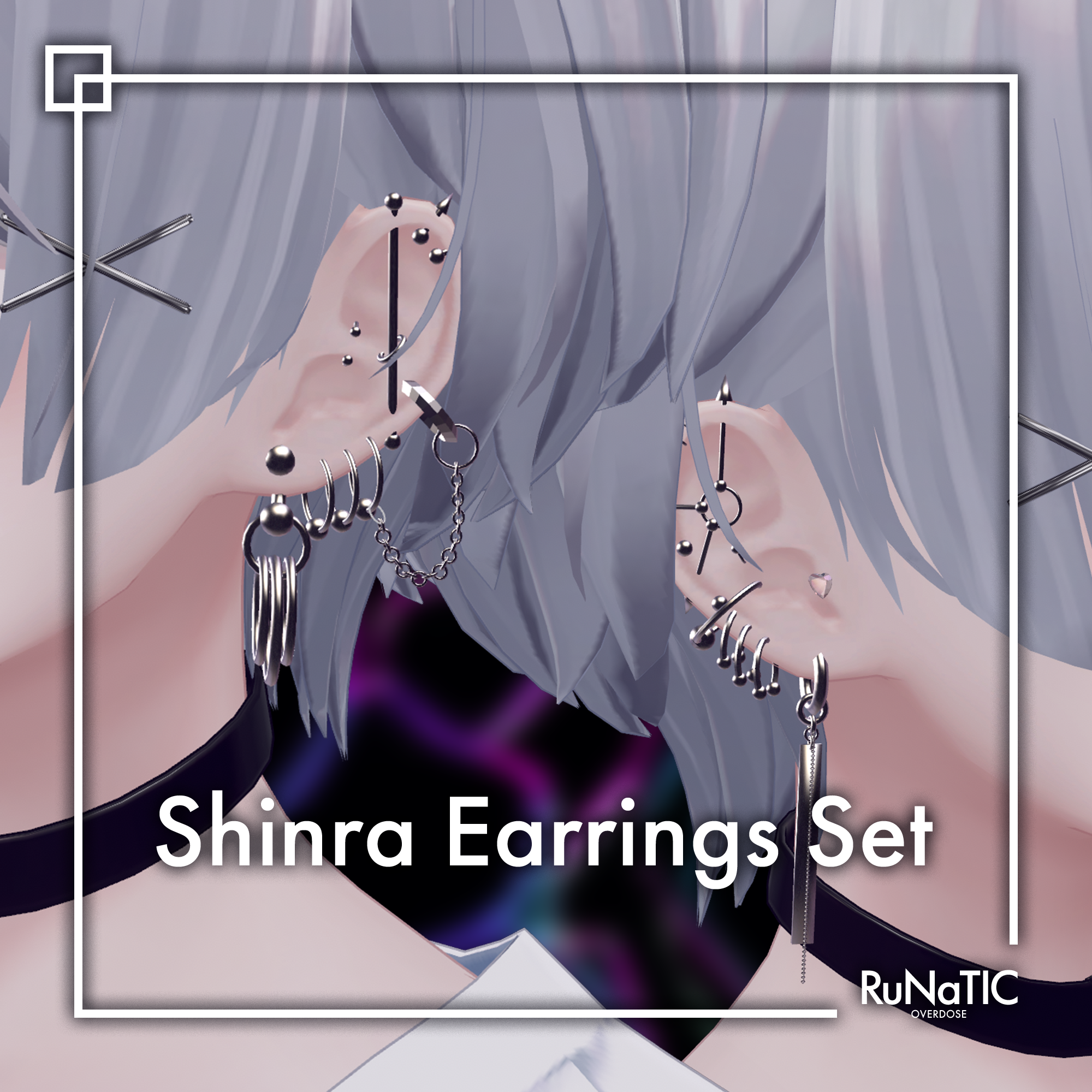 Shinra & Kuuta Earrings Set - RuNaTIC OVERDOSE - BOOTH