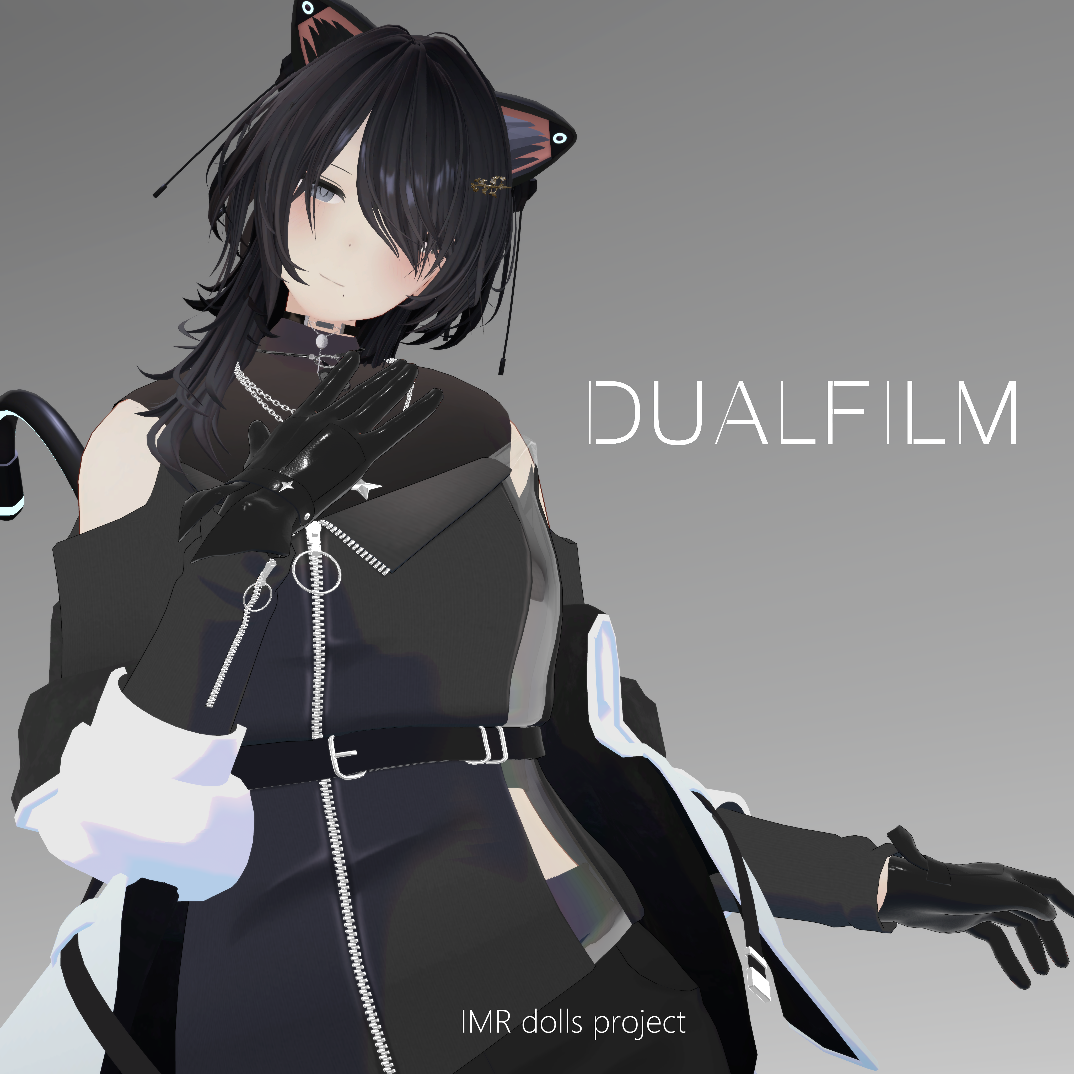 【VRChat】DUALFILM【量産型のらきゃっと ぷらす対応衣装】 - HAKUMEI SKYLINE - BOOTH