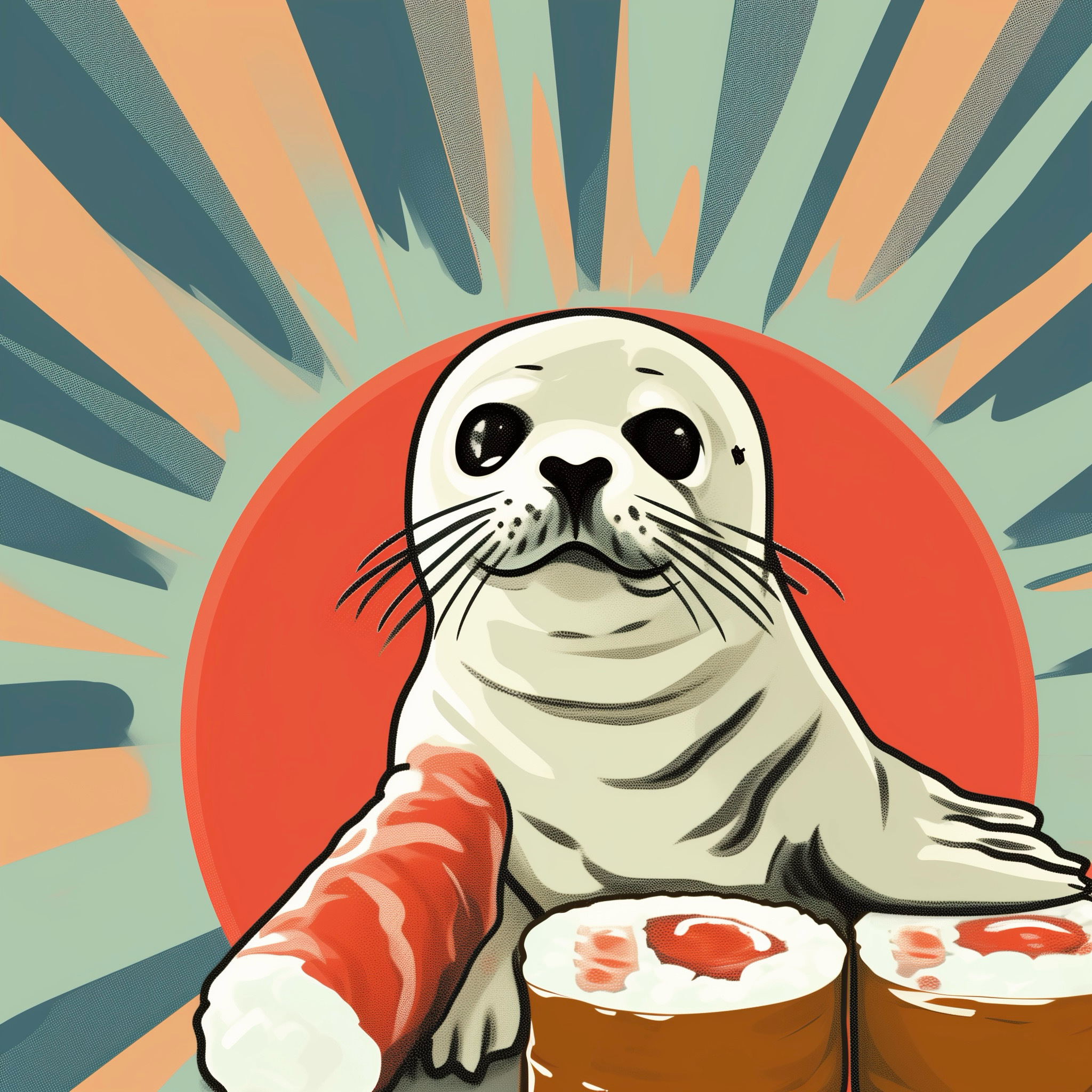 スシ好きのアザラシ - ssparrow - BOOTH