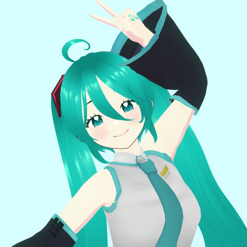 Hatsune Miku Vroid Model - msfallaway shop - BOOTH