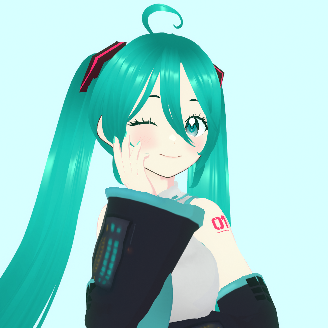 Hatsune Miku Vroid Model - msfallaway shop - BOOTH