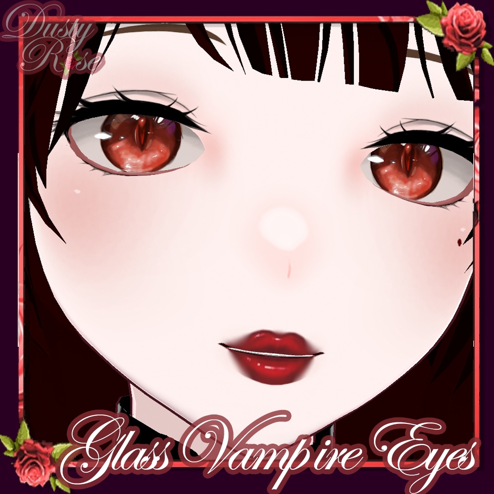 [Vroid]🌹 Glass Vampire Eyes🌹 - DustybyRose - BOOTH