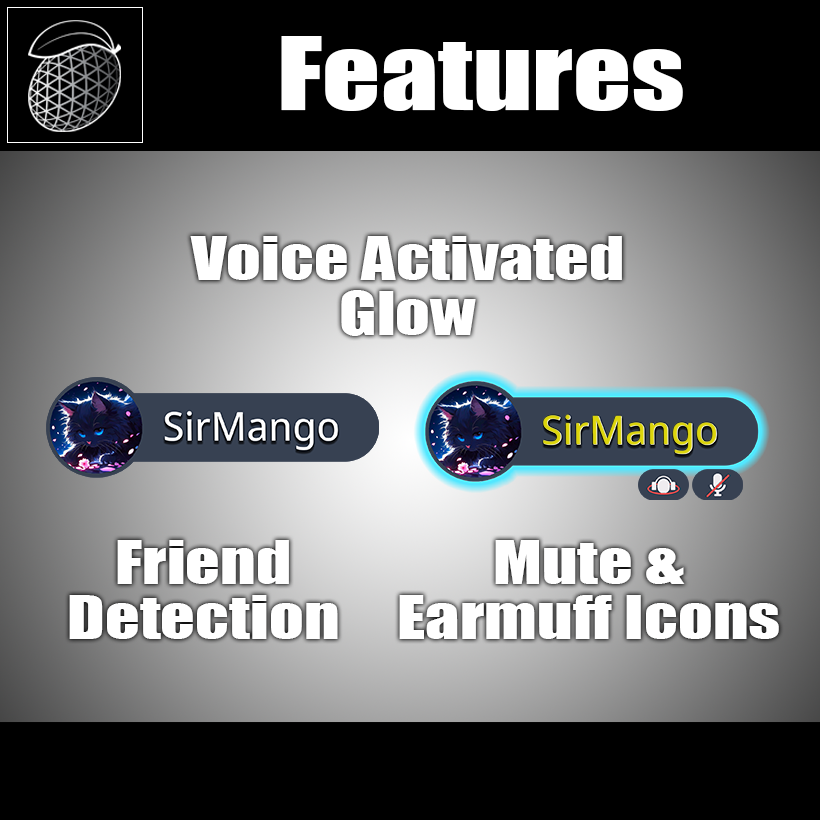 [Free] Nameplate Accessory - Mango Meshworks - BOOTH