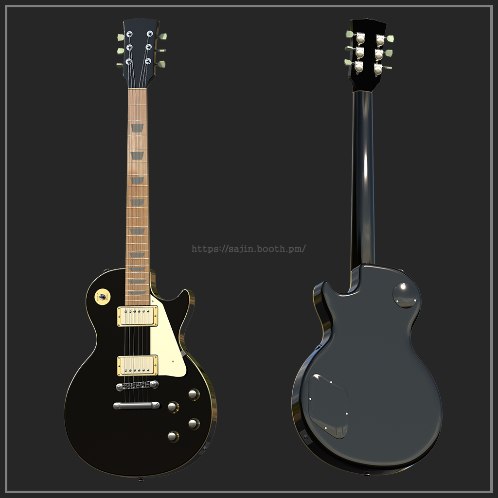 High-quality 3 color guitars - FlexyPlant3D - BOOTH