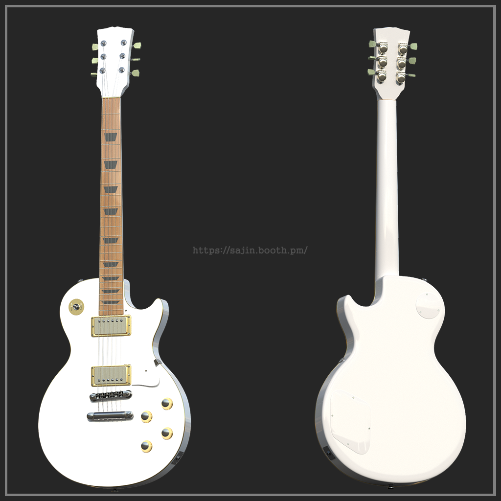 High-quality 3 color guitars - FlexyPlant3D - BOOTH