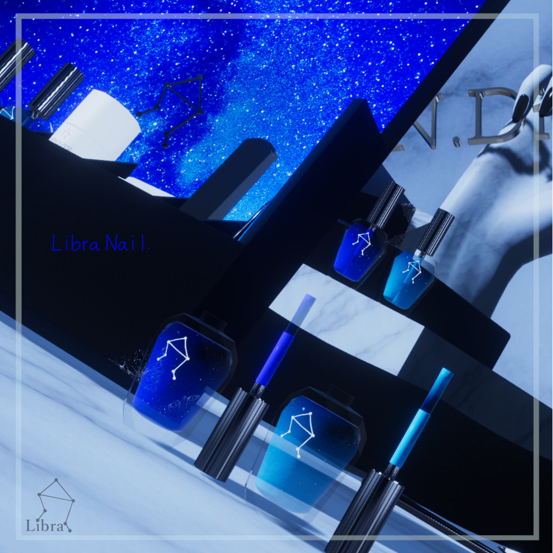 Libra Nail 【VRChat想定塗り合えるネイルギミック】 - N.disappear - BOOTH