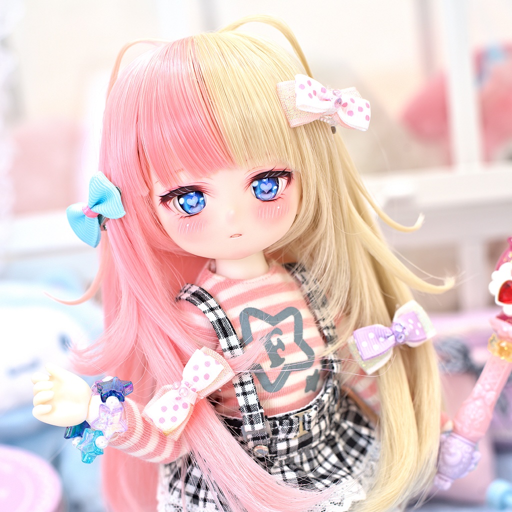 【展示】[derteufel666]imomodoll 1 6 Dia B Cream Skin カスタムヘッド＋おしゃぶり＋デカールアイ2