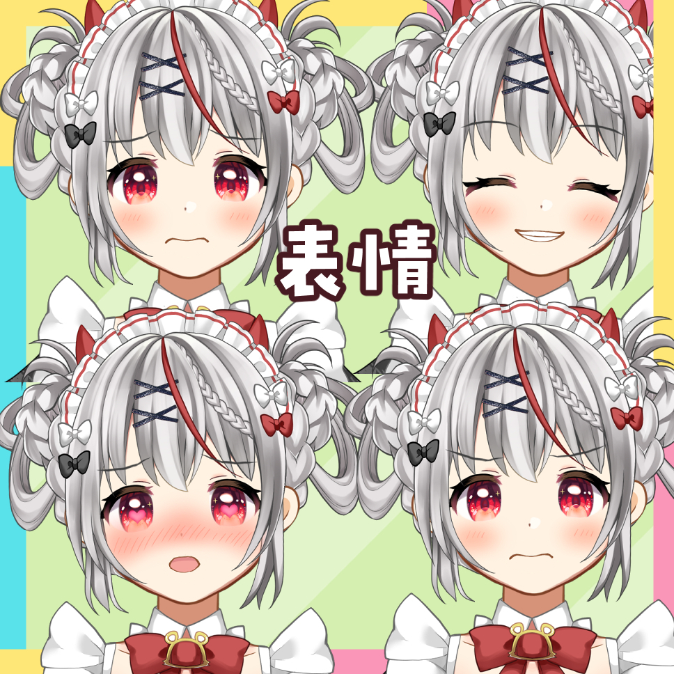 Live2D汎用モデル/銀髪赤目メイド【性的活動OK】 - 赤佐たぬ購買部 - BOOTH