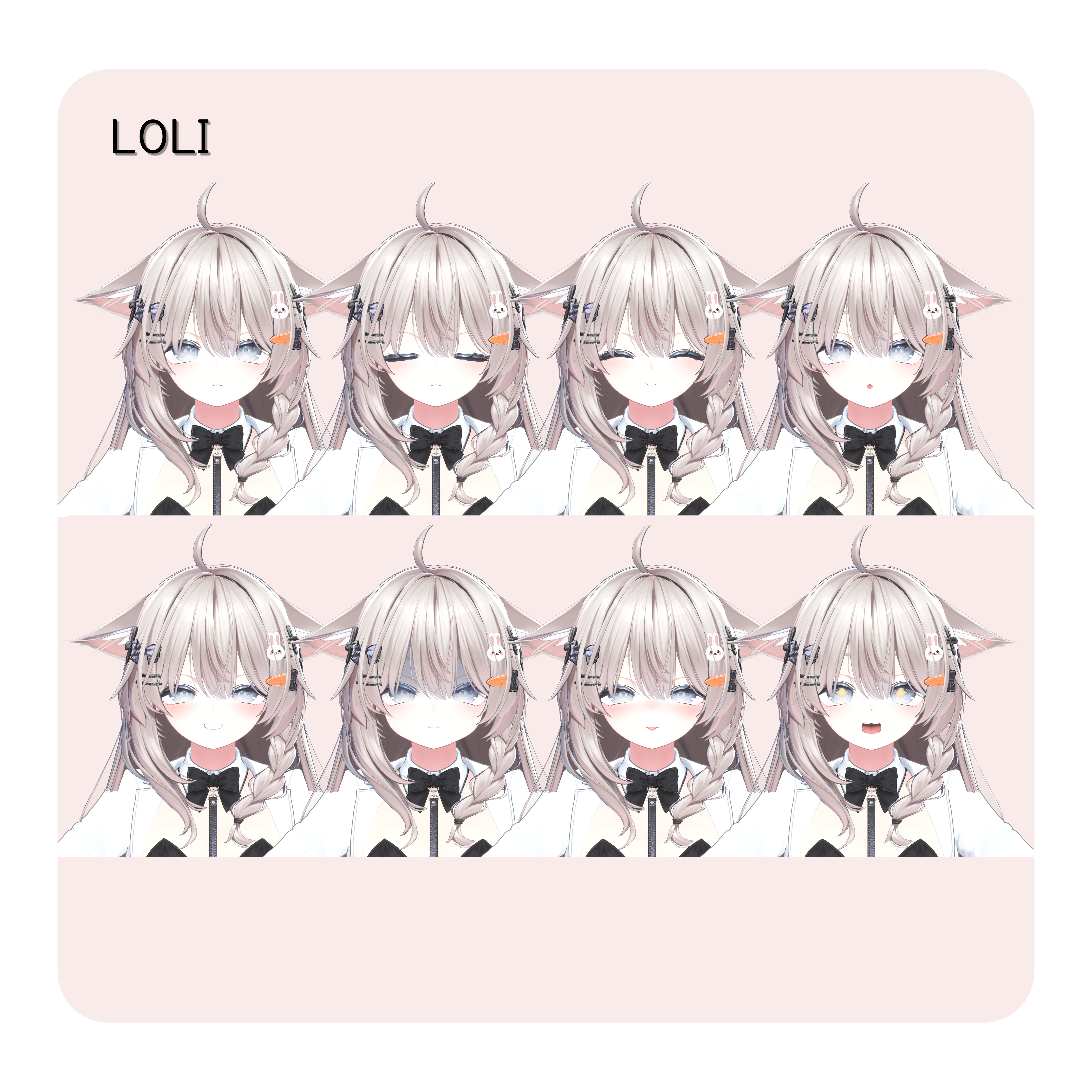 FACE Animation SET For Shinano しなの - NO:ISE - BOOTH