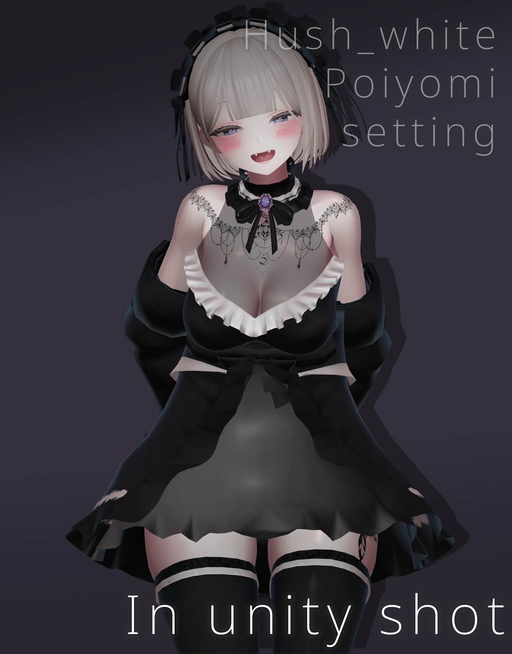 [VRC] Hush_white Poiyomi shader material setting preset - Hush_white - BOOTH