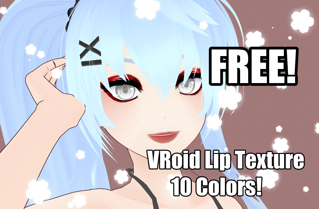 [FREE] VRoid Lip Texture | [無料】VRoid リップテクスチャー - chaoticblossoms - BOOTH