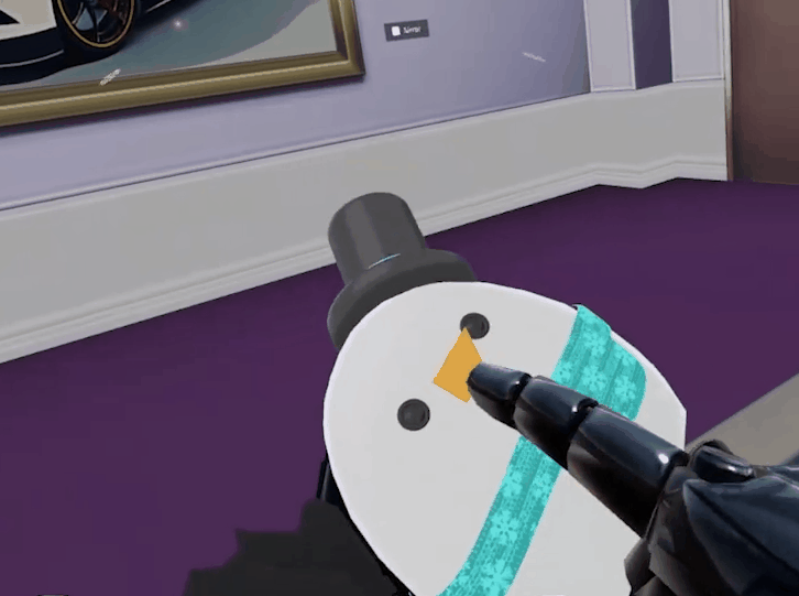 VRChat Snowman 雪だるま Plush V2 Xmas Christmas Props Avatar Accessory ...