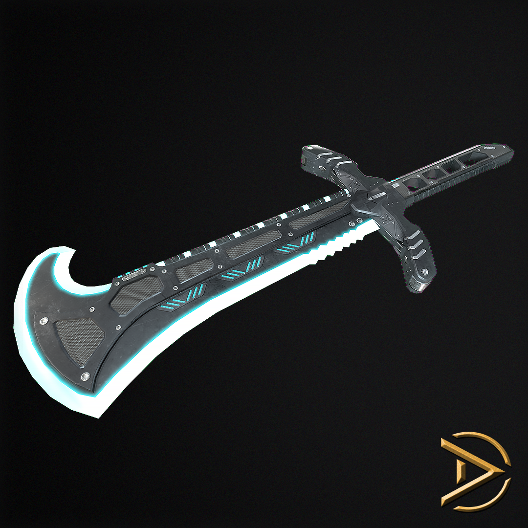 Cyberpunk Scimitar - Dynamus - BOOTH
