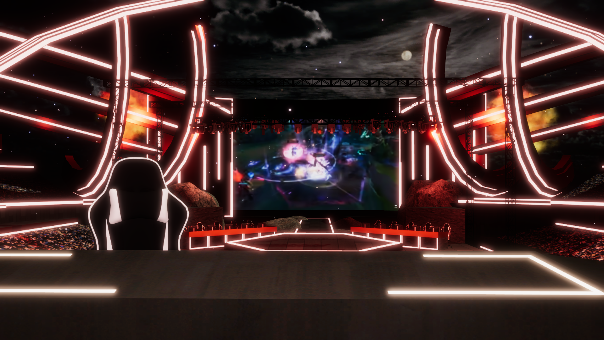WARUDO(PRO/STANDARD) ENVIRONMENT - W036 GAME STADIUM (4color) - NAME-D's HELL OF VIRTUAL - BOOTH