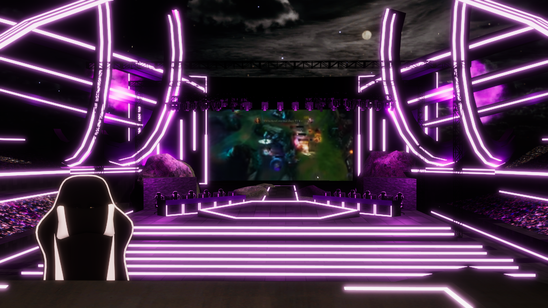 WARUDO(PRO/STANDARD) ENVIRONMENT - W036 GAME STADIUM (4color) - NAME-D's HELL OF VIRTUAL - BOOTH