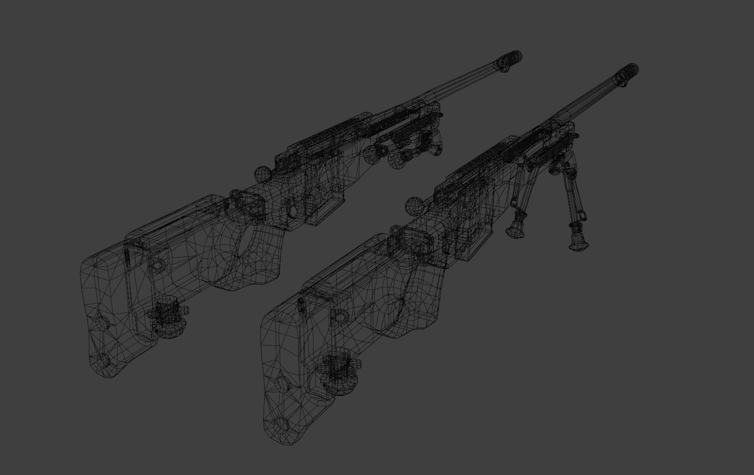 [3Dmodel]Accuracy International L118A1/L96A1 AW - KuromameTororoModeling - BOOTH