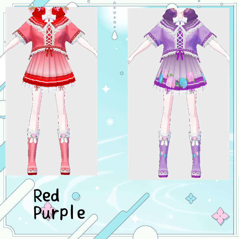 梅雨の紫陽花 セット Hydrangea Drizzle Set - bikonosShop - BOOTH