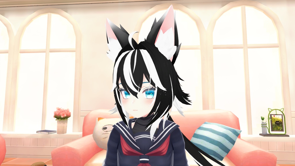 Rindo 竜胆 Hair Black And White Pack Danger Zone Booth