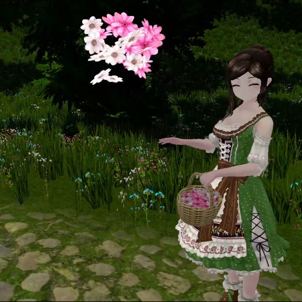Flower Throwing Prefab - VRChat - airbee - BOOTH