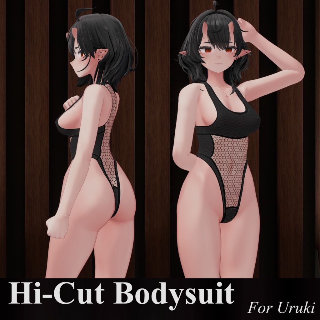 【4アバター】 Hi-Cut Bodysuit - keissen - BOOTH
