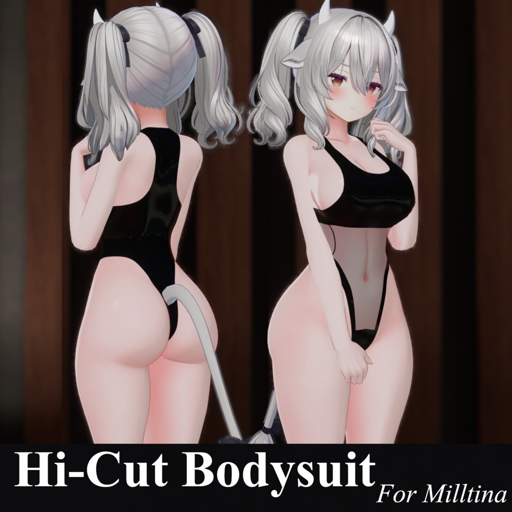 【4アバター】 Hi-Cut Bodysuit - keissen - BOOTH