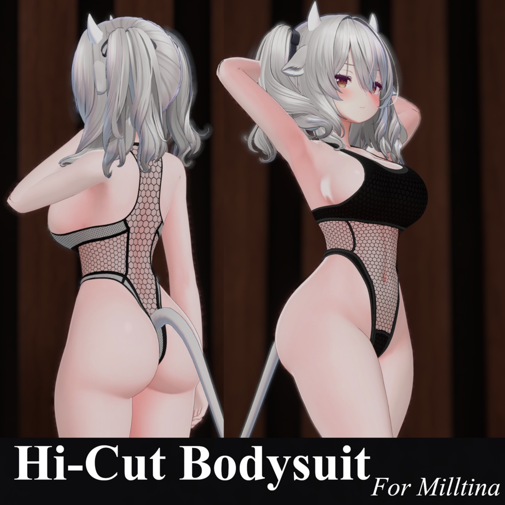 【4アバター】 Hi-Cut Bodysuit - keissen - BOOTH